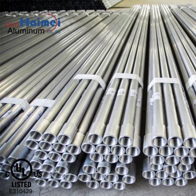 China Rigid Metal Aluminum electrical Conduit Pipe aluminium extrusion profile for electrical for sale