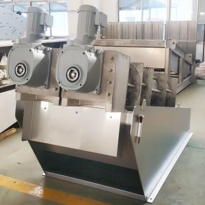 Cina Multi macchina di disidratazione dei fanghi del torchio a vite del disco per trattamento delle acque reflue industriale in vendita