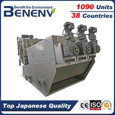 China Enclosed Dewatering Screw Press Machine Durable Structure Corrosion Resistant for sale