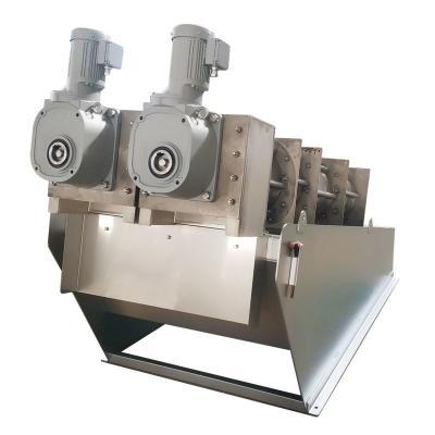 China Multi Disc Sludge Dewatering Screw Press Machine For Sludge Treatment for sale