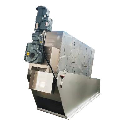 China Dewatering Multi Disc Screw Press Stacked Screw Sludge Dehydrator System for sale