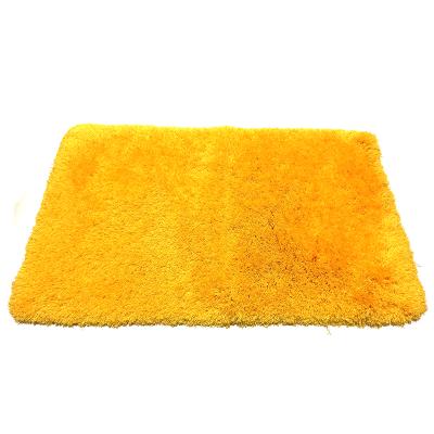China 100% Washable Microfiber Polyester Shaggy Tufted Bath Mat For Bathroom for sale