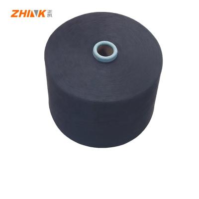 Cina Alto tenore 100% poliestere NE30S/1 32S/1 40S/1 Siro Spun in nero per maglieria e tessitura in vendita