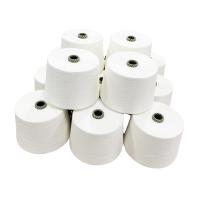 China High Strength Micro Polyester Ne30/1 Vortex Yarn for Weaving / Knitting Raw White MVS for sale