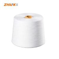 China High Strength Micro Polyester Ne30/1 Vortex Yarn for Weaving / Knitting Raw White MVS for sale