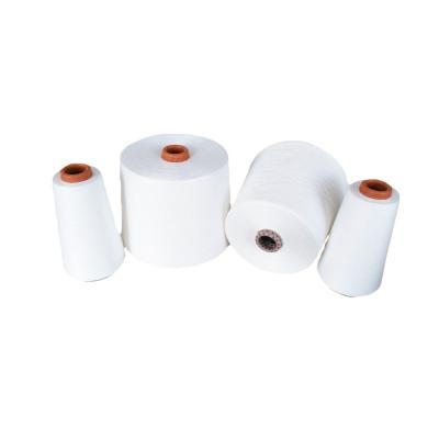 China AA-Klasse Vortex-Stil 100% Polyester Ne25/1 MVS Rohweißgarn für Gewebe/Netzen zu verkaufen