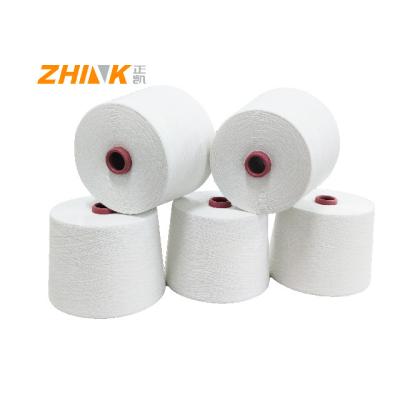 Cina GRS bianco grezzo riciclato 100% filato di poliestere per maglieria e tessitura anello / Siro in vendita