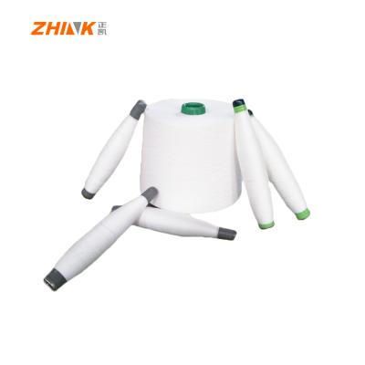 Cina Poliestere/bamboo/ lana cationico Ne 25/1 Siro Filati compatti per tessitura e maglieria Bianco grezzo in vendita