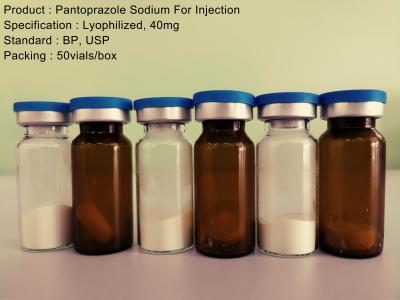 Lyophilized Powder Injection / Pantoprazole Sodium For Injection 40mg Anti acid Anti Reflux