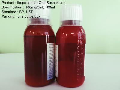 China Ibuprofen for Oral Suspension 100mg/5ml; 100ml Oral Medications Ibuprofen Dry Syrup for sale