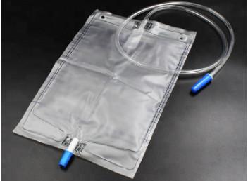 China Medical Grade Pvc Adult Urine Collection Bag 2000ml Capacity Non Toxic for sale