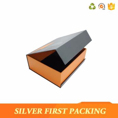 China Matt lamination paper cardboard top lid box flip custom logo box magnetic closure for sale