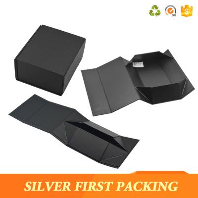 China High quality  Custom logo foldable Custom made flip top paper gift boxes with magnetic catch for sale