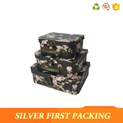 China Cardboard Suitcase Boxes Wholesale Cheap Different Size Gift Box Cardboard Flip Top Gift Boxes for sale
