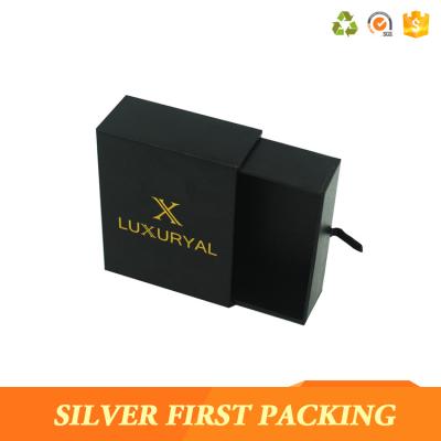 China High Quality New Design Drawer Packaging Sliding Paper Box Pull Out Sliding Drawer Watch Box for sale
