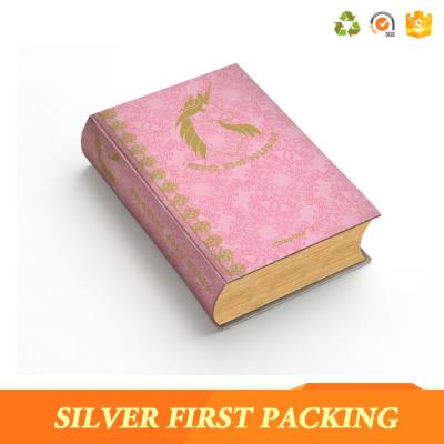 China Silver First custom hard cover full color book printing paper packaging box for sale