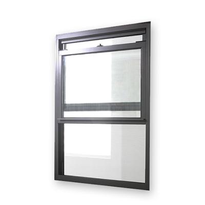 China Gray Fibreglass Top Bullet Proof Single Hung Windows with Energy and Anti Theft Features for sale