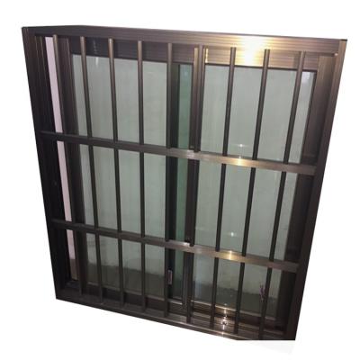 China Modern Frans Grill Design Schuifglasdeuren en -vensters voor thuiswerkplaats/wasserette Te koop