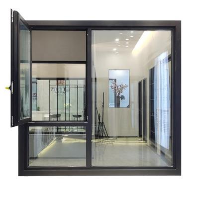 Cina Finestre a doppio rivestimento di design moderno con reticolazione in acciaio inossidabile in vendita