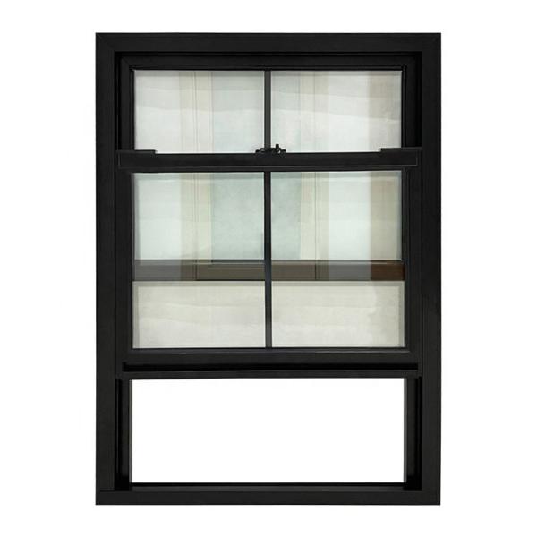 Quality Double Glass Soundproofing Bathroom Aluminum Alloy Frame Rustic Double Hung Windows for sale