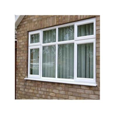 China Tempered Glass UPVC Profile Awning Window for Heat Insulation House Doors and Windows for sale