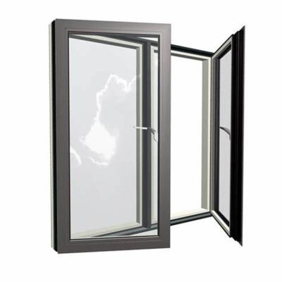 Cina Finestre professionali in rivestimento nero con isolamento termico e maglia di sicurezza in vendita