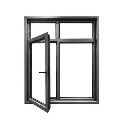 Cina Finestre professionali in rivestimento nero con isolamento termico e maglia di sicurezza in vendita