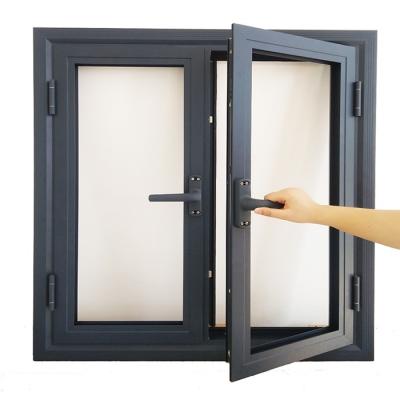 Cina Finestre professionali in rivestimento nero con isolamento termico e maglia di sicurezza in vendita