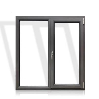 Cina Cornice in lega di alluminio di design personalizzato Casement Isolata Porta Finestra Con Griglia Di Sicurezza in vendita