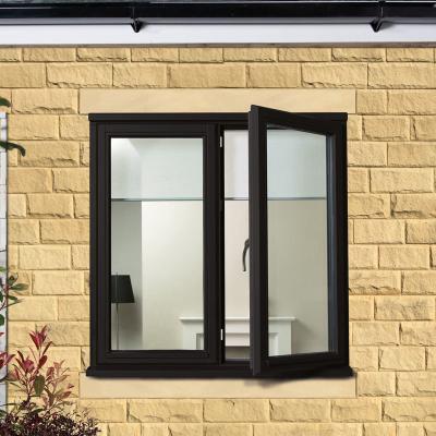Cina Cornice in lega di alluminio di design personalizzato Casement Isolata Porta Finestra Con Griglia Di Sicurezza in vendita