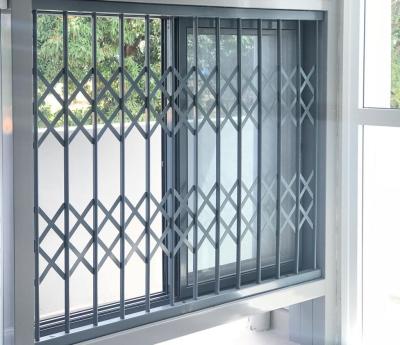 China Warmte-isolatie Bruin glas schuifvenster voor de keuken met stormschermstop Te koop