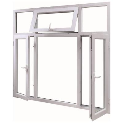 Cina Fibra di vetro schermo reticolare Upvc Casement finestra con persiana a rotelle in colori personalizzati in vendita