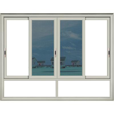 China Aluminium schuifvensters met drievoudig glas en roestvrijstalen schermnetten Te koop