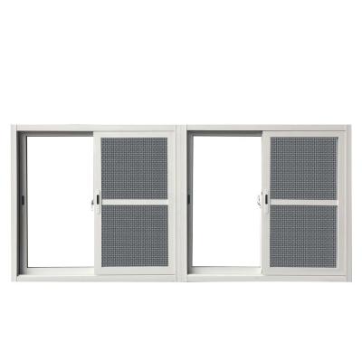 China Modernes Design Schiebefenster aus Aluminium mit Hurrikan-Effekt und angepassten Farben zu verkaufen
