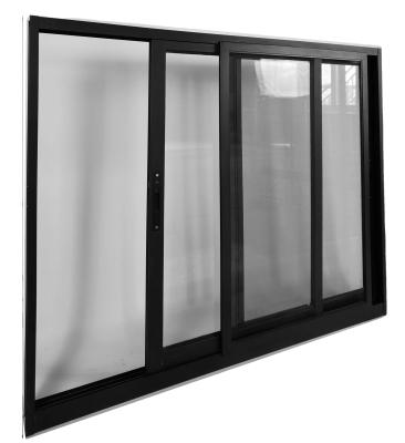China Edelstahl-Schirmnetz Aluminium-Terrasse Schiebefenster für Blauglas zu verkaufen