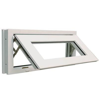 China Janela de toldo de UPVC com retalho de tela de aço inoxidável à venda