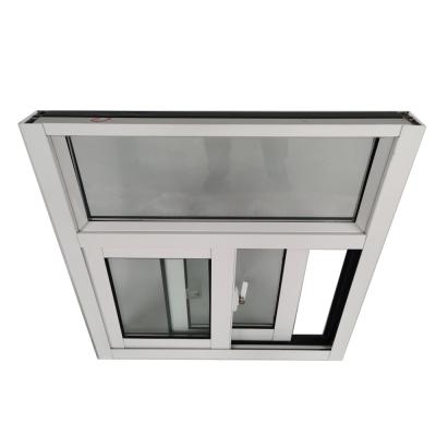 China Magnetische Schirm-Aluminium-Glas-Schiebefenster mit Schiebeöffnung und Sicherheitsgrill zu verkaufen