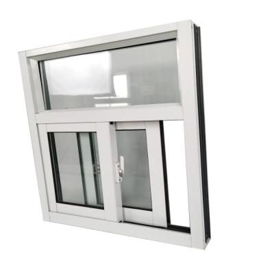 China Magnetische Schirm-Aluminium-Glas-Schiebefenster mit Schiebeöffnung und Sicherheitsgrill zu verkaufen