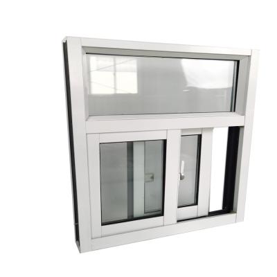 China Magnetische Schirm-Aluminium-Glas-Schiebefenster mit Schiebeöffnung und Sicherheitsgrill zu verkaufen