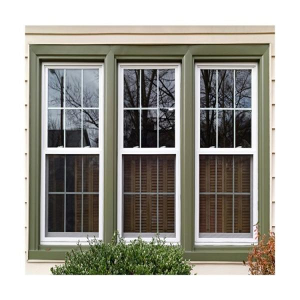 Quality Pvc Frame Single Hung Plastic Sliding Windows with Tempered Glass Folding Screen for sale