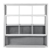 China Plastic Window Design Upvc Soundproof Vinyl Windows Single Hung VERTICAL Opening Pattern for sale