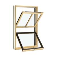 China Plastic Window Design Upvc Soundproof Vinyl Windows Single Hung VERTICAL Opening Pattern for sale