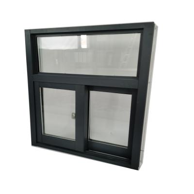 China Bürogebäude aus Aluminiumlegierung Schiebefenster im europäischen Stil mit Wasserabfluss zu verkaufen