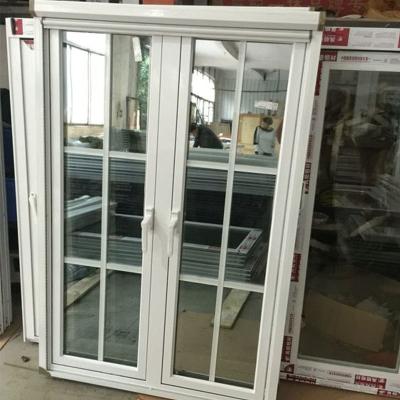 Cina Finestre di casamento francese swing con vetri a doppio temperamento e design blindato a rulli in vendita