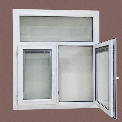 Cina Stainless Steel Screen Netting Upvc Casement Window Frame Stile Americano Triple Glass in vendita