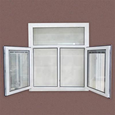 Cina Stainless Steel Screen Netting Upvc Casement Window Frame Stile Americano Triple Glass in vendita