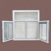 China Customized Colors Small Casement Window for VERTICAL Opening Pattern and Plastic Double for sale