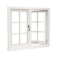 China Customized Colors Small Casement Window for VERTICAL Opening Pattern and Plastic Double for sale