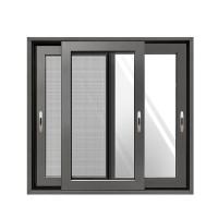 China Horizontal Opening Aluminum Storefront Windows Superior Heat Insulation Performance for sale