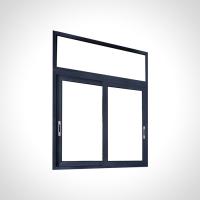 China Horizontal Opening Aluminum Storefront Windows Superior Heat Insulation Performance for sale
